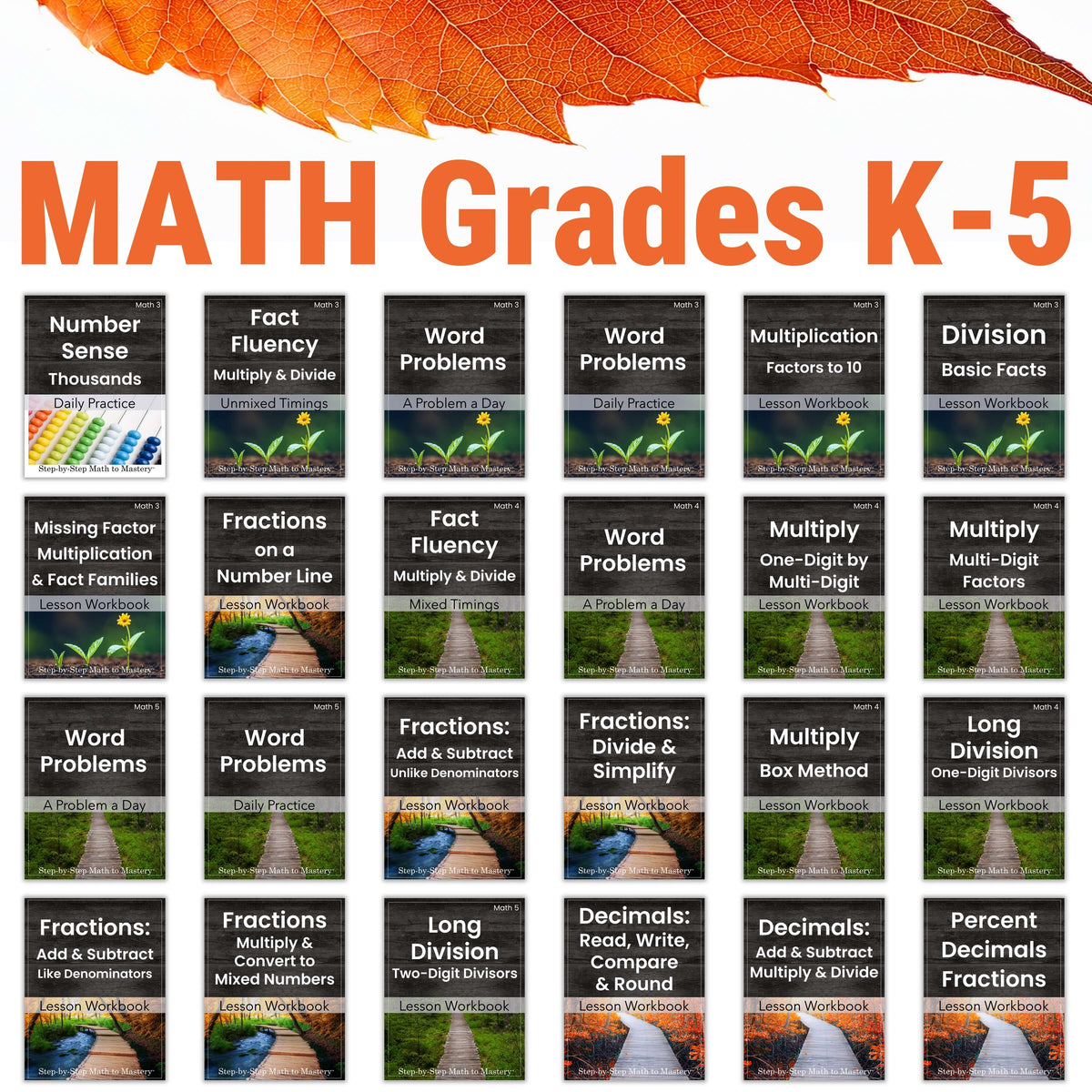 Homeschool Math Curriculum for Special Needs K-5 – Step-by-Step Math to ...